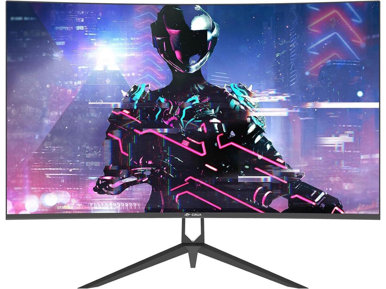 CRUA 27" Curved Gaming Monitor, QHD(2560x1440P)2K 144HZ 1800R 99%sRGB ...