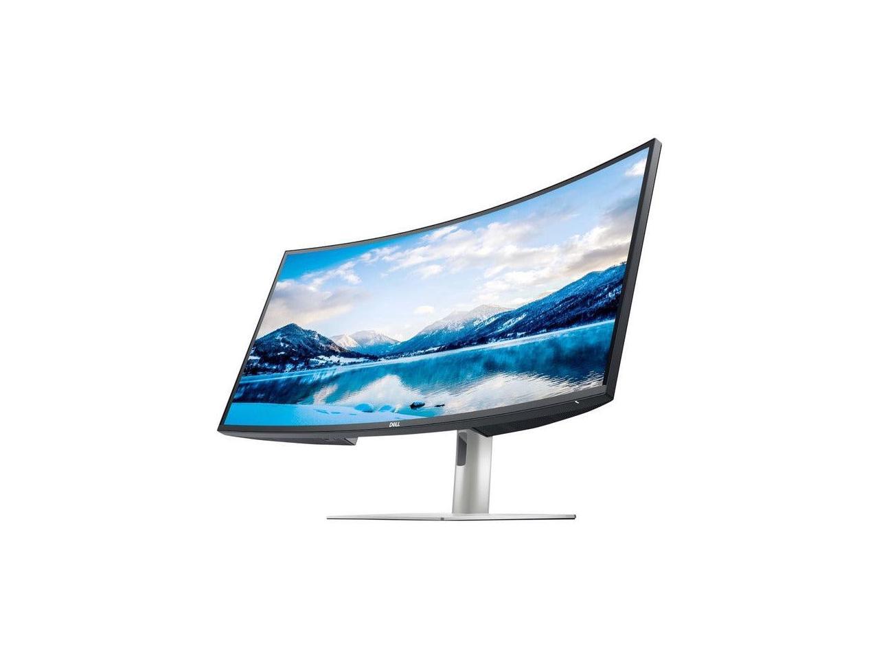New Dell U3421WE 34" 60 Hz WQHD IPS Curved Monitor 5 ms Response Time ...