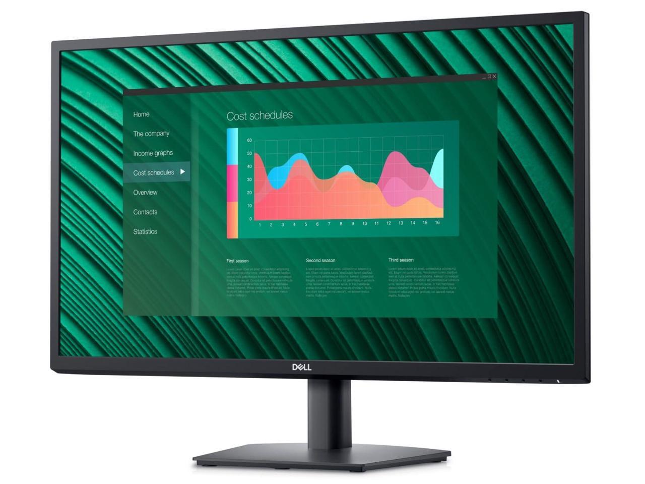 Dell E2723H 27" Full HD LED LCD Monitor - 16:9 - Black - 27" Class ...
