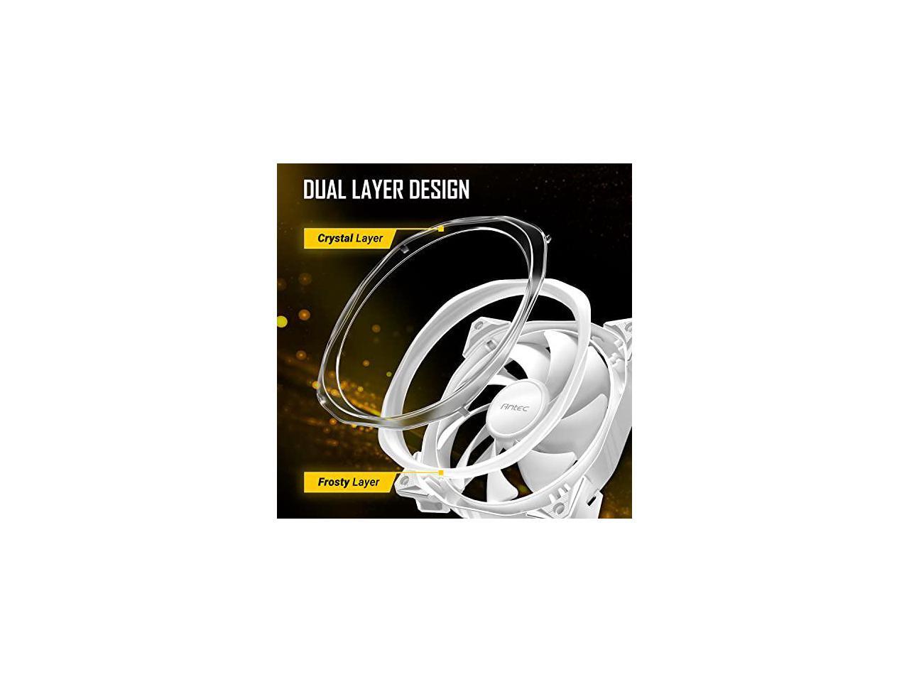 Antec RGB Fans, PC Fans, 5V-3PIN Addressable RGB Fans, 120mm Fan with ...