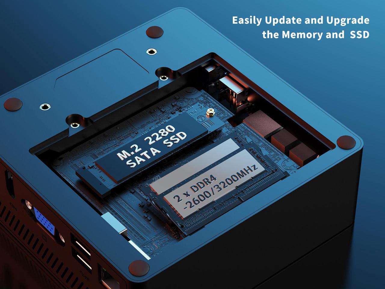 NEOSMAY Mini PC Intel 11th Gen CPU Pentium Silver N6005 Upto 3.3GHz ...