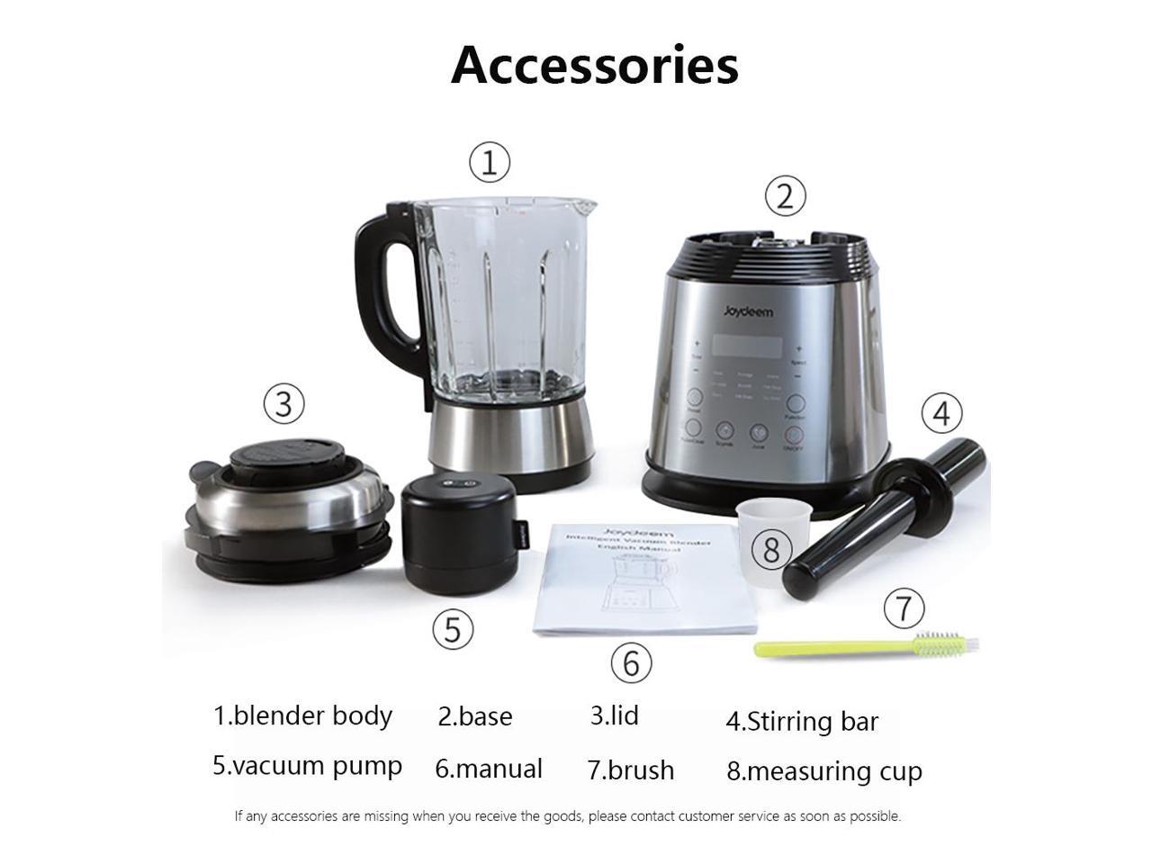 Joydeem Countertop Blender, Soybean Milk Maker & Juicer with Vacuum ...