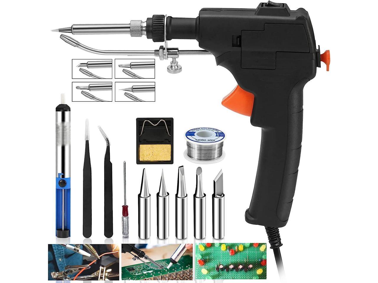 NEW UPGRADE Soldering Gun Kit Automatic Solder Iron 110V Electric ...