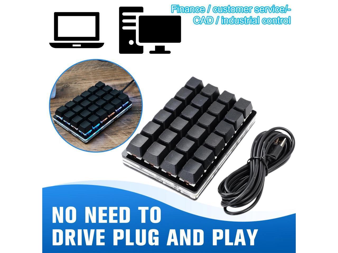 24Keys Mini USB Custom Mechanical Keyboard Gaming Keyboard Sayo Device ...