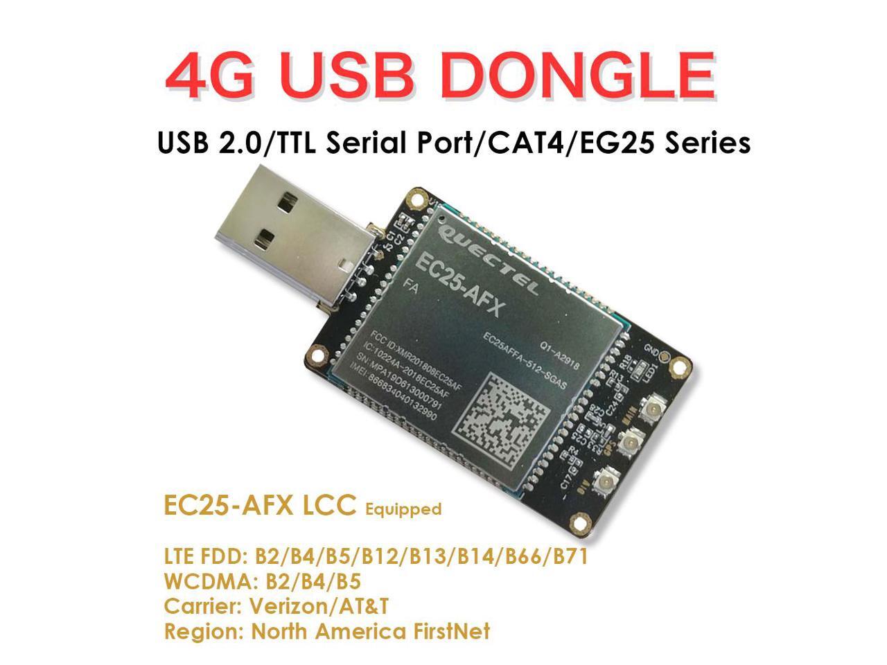 EXVIST 4G LTE USB Dongle W/ EC25-AFX LCC Modem W/SIM Card Slot/GPS ...