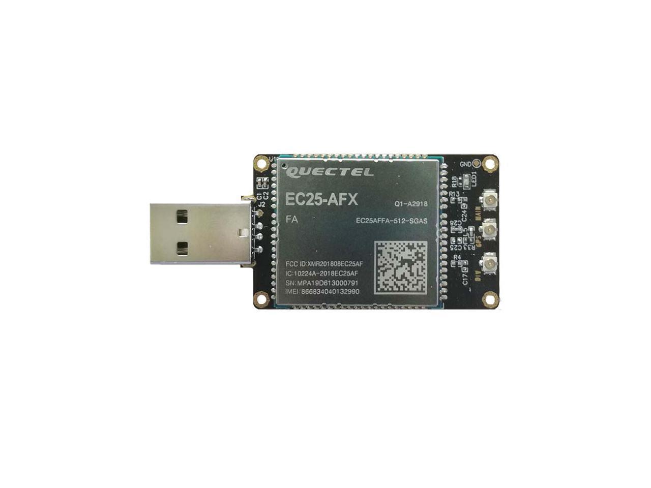 EXVIST 4G LTE USB Dongle W/ EC25-AFX LCC Modem W/SIM Card Slot/GPS ...