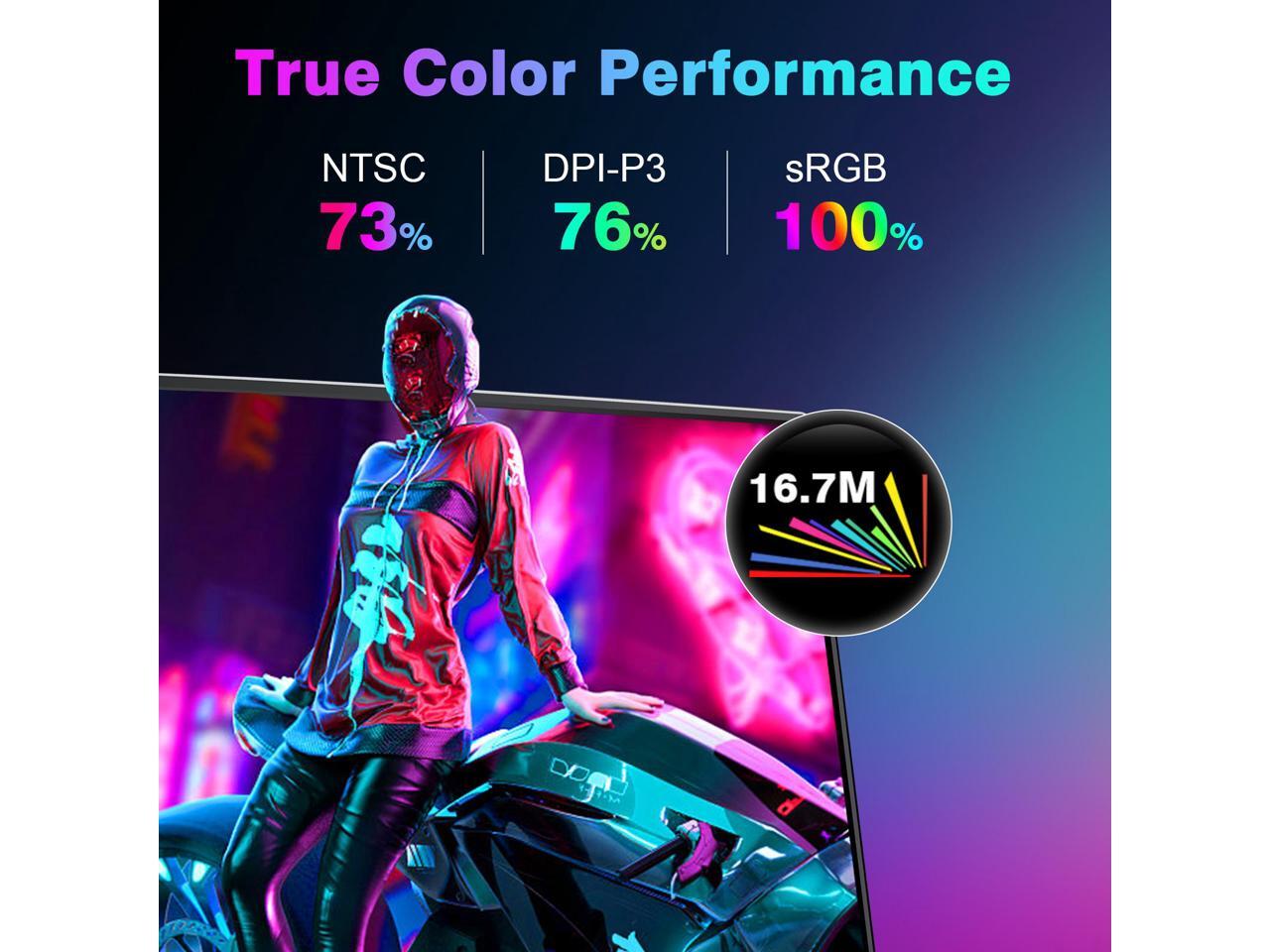 ZEUSLAP P16 16 Inch Portable Monitor, 1920*1200 60Hz 100%sRGB IPS ...