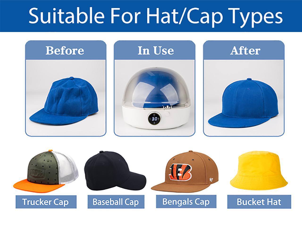 Hat Iron and Hat Cleaner with Steam,Hat Dryer with Hot/Cold Air,Steam ...