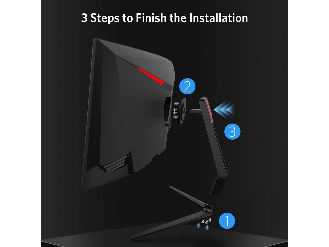 Fiodio V3L6W 35" Ultra Wide 21:9 3440×1440P QHD Curved Gaming Monitor ...