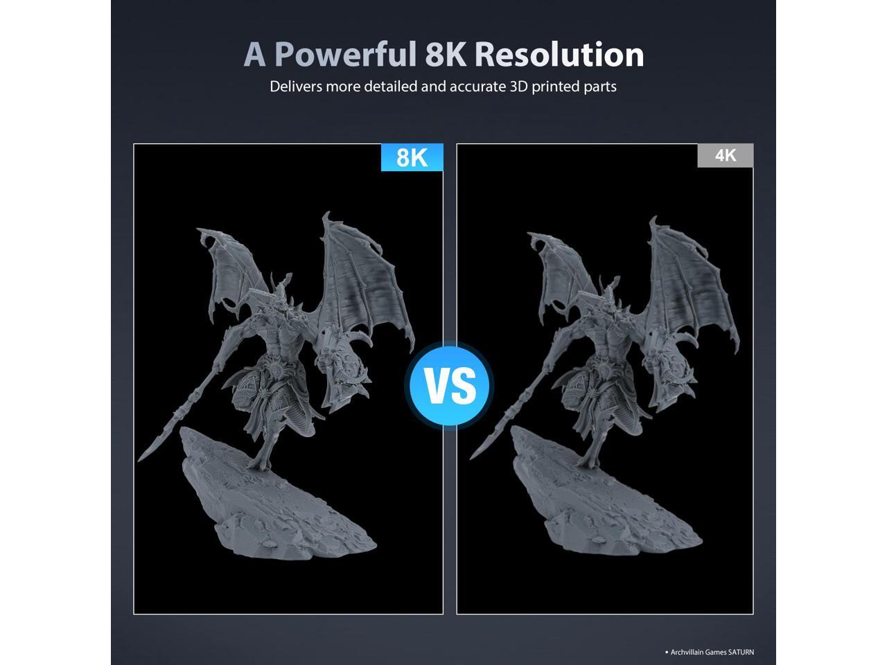 ELEGOO 3D Printer, Saturn 8K MSLA Resin 3D Printer, UV Resin ...