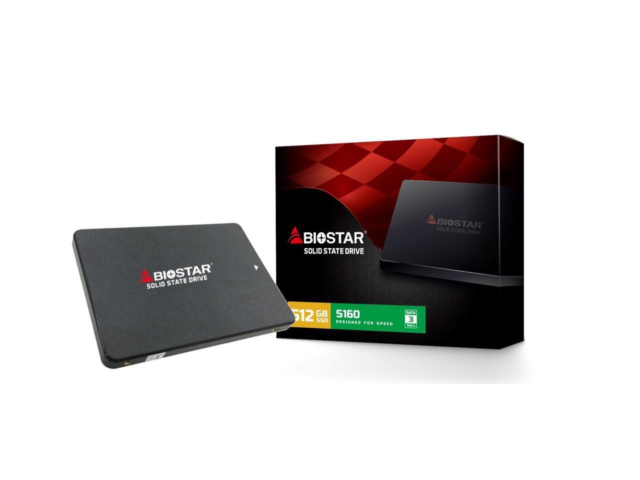 BioStar S160 2.5" 512GB 550MB/s SATA III 512G Internal Solid State ...