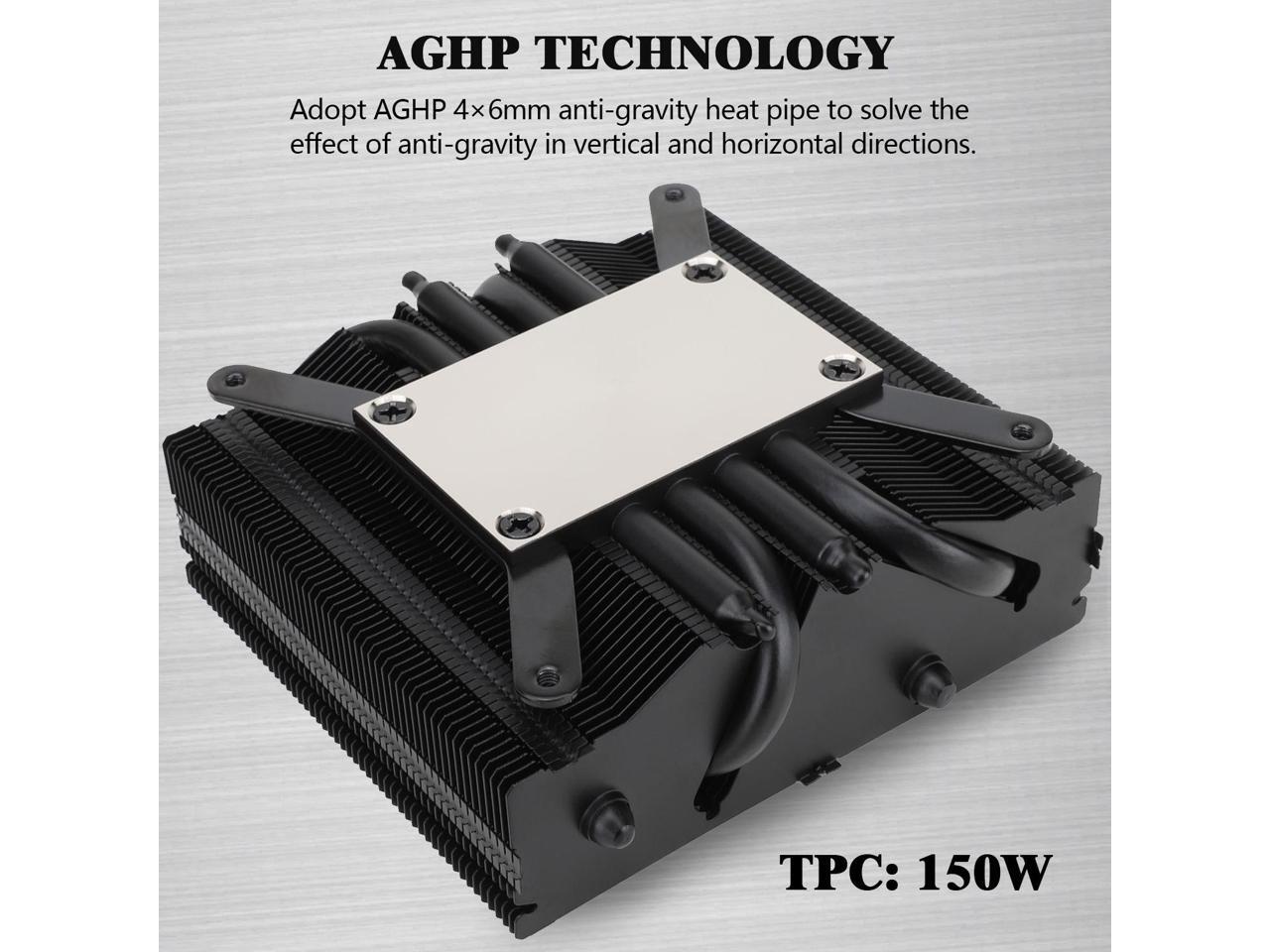 Thermalright AXP90 X53 Black Low Profile CPU Cooler with Quite 92mm ...