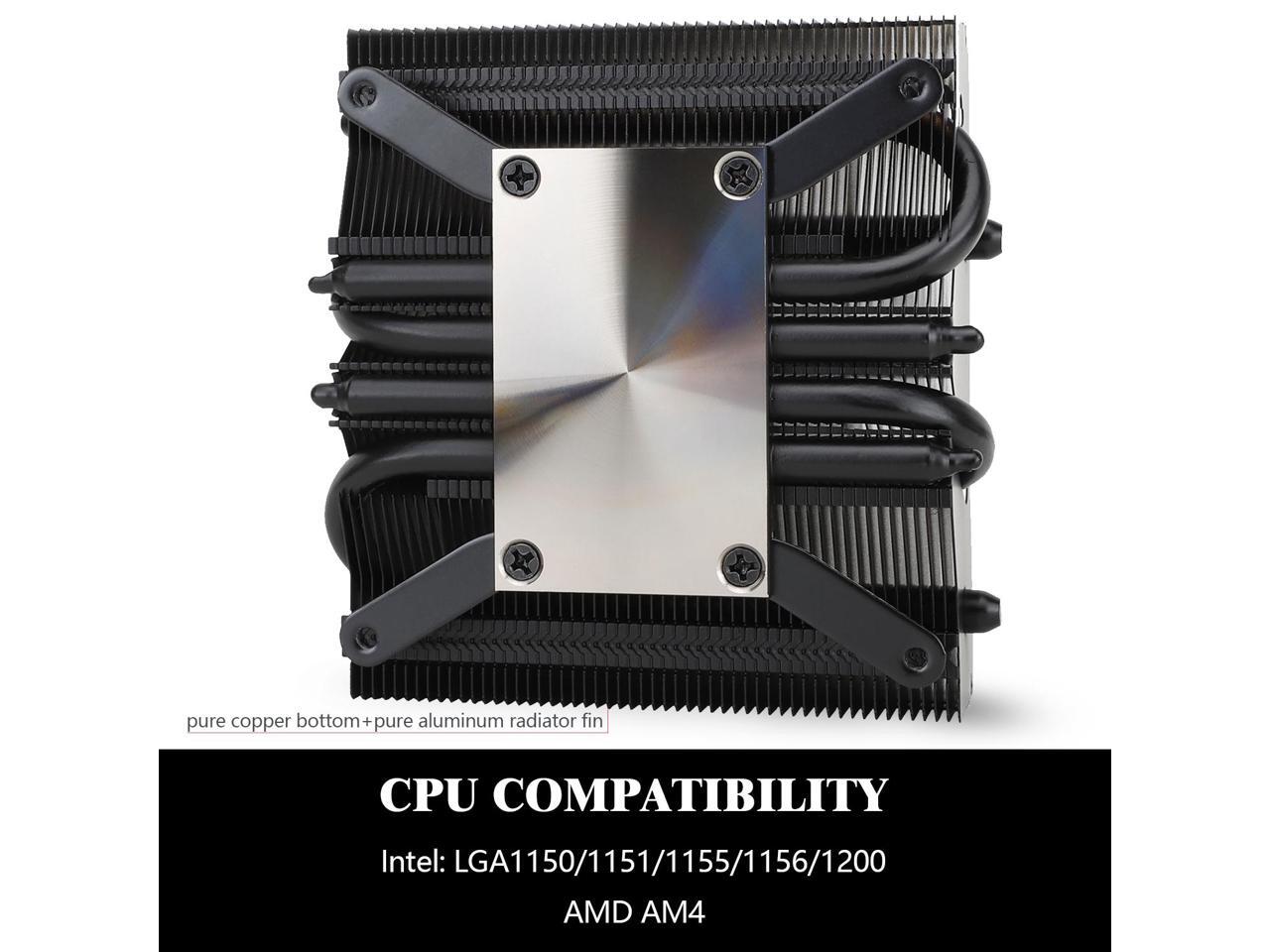 Thermalright AXP90 X53 Black Low Profile CPU Cooler with Quite 92mm ...