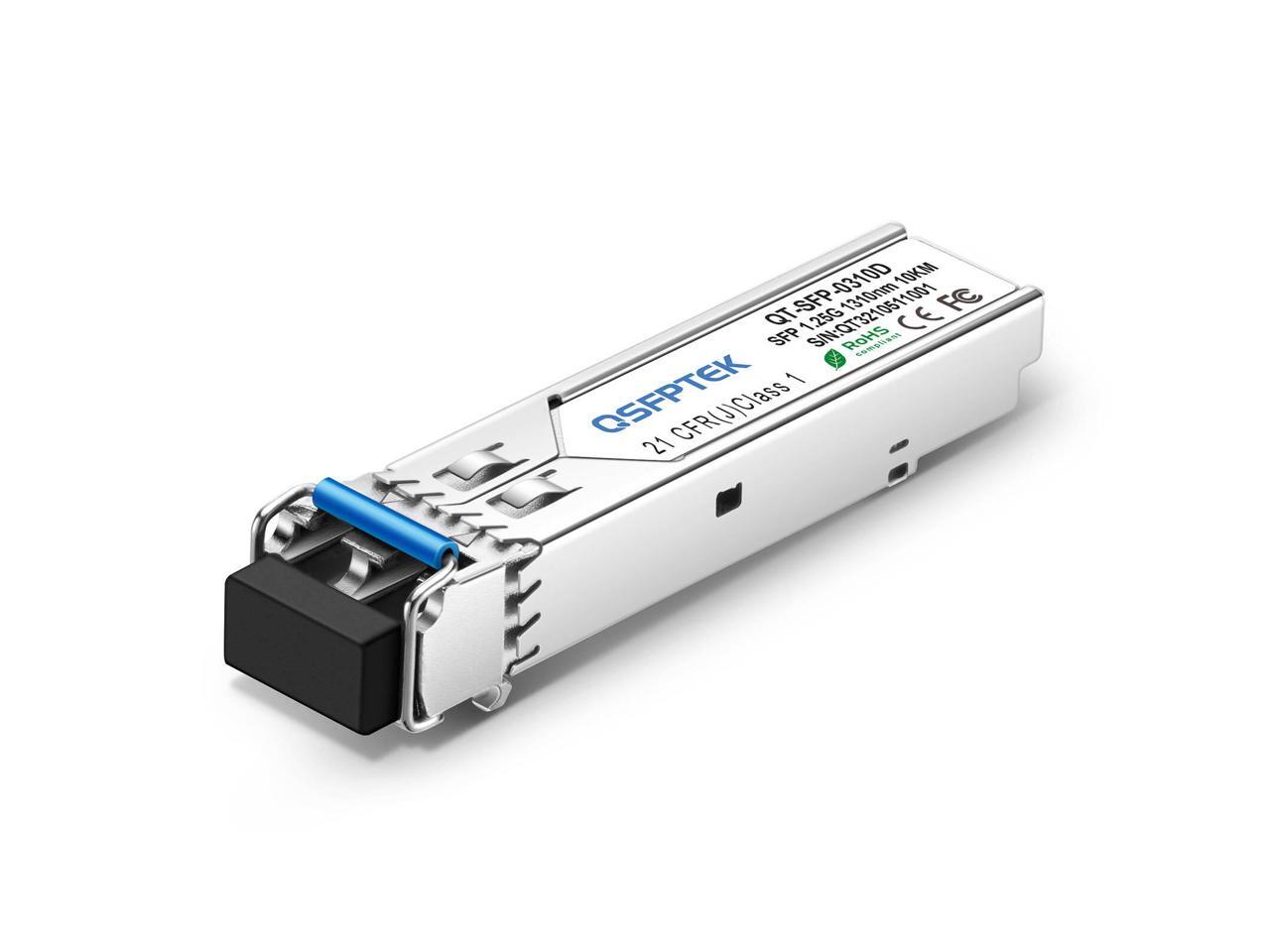 QSFPTEK SFP Module LC Gigabit Single-Mode Mini-GBIC Transceiver ...
