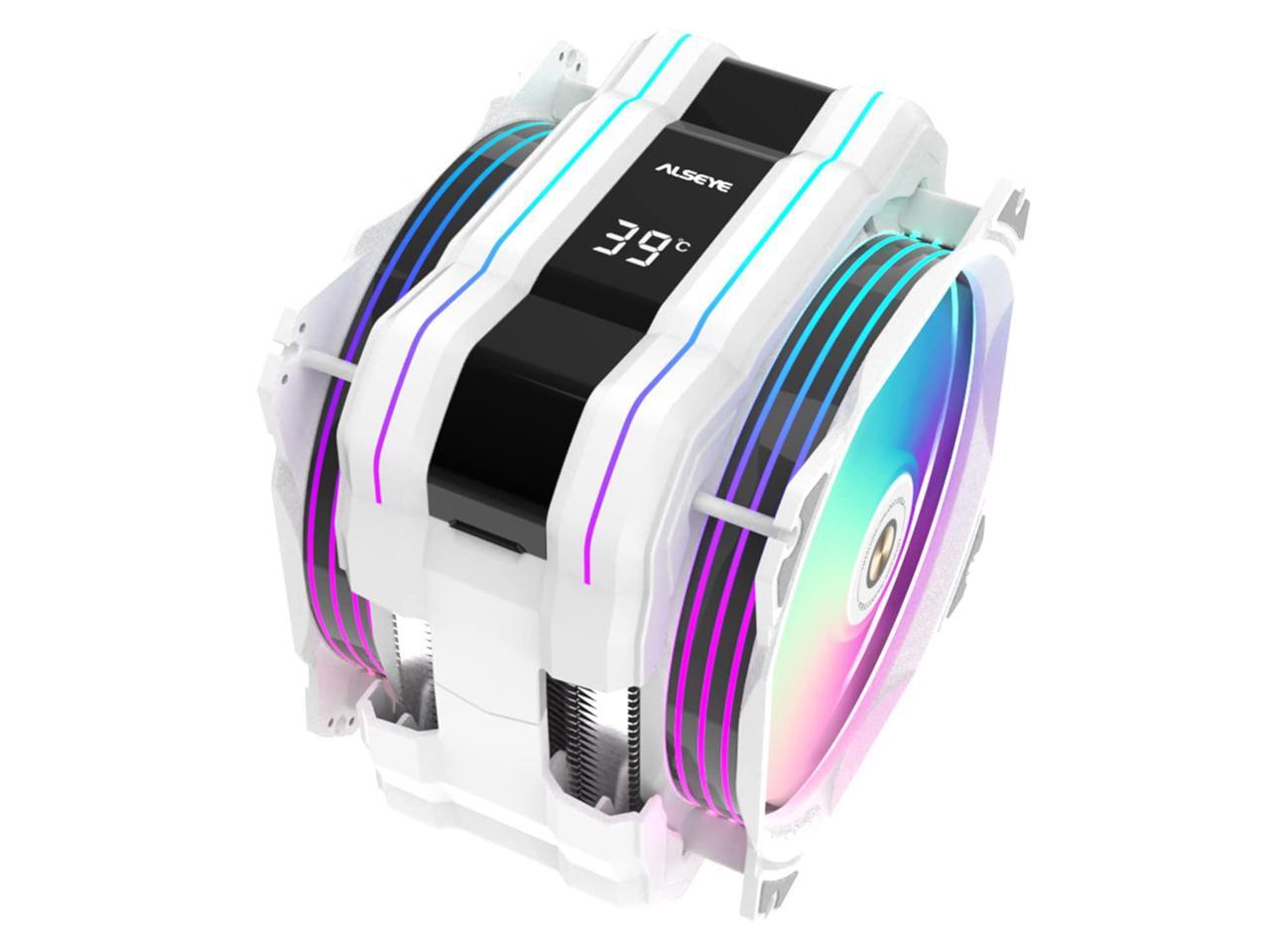 ALSEYE M120D Plus CPU Air Cooler, Temperature Displayed CPU Cooler ...
