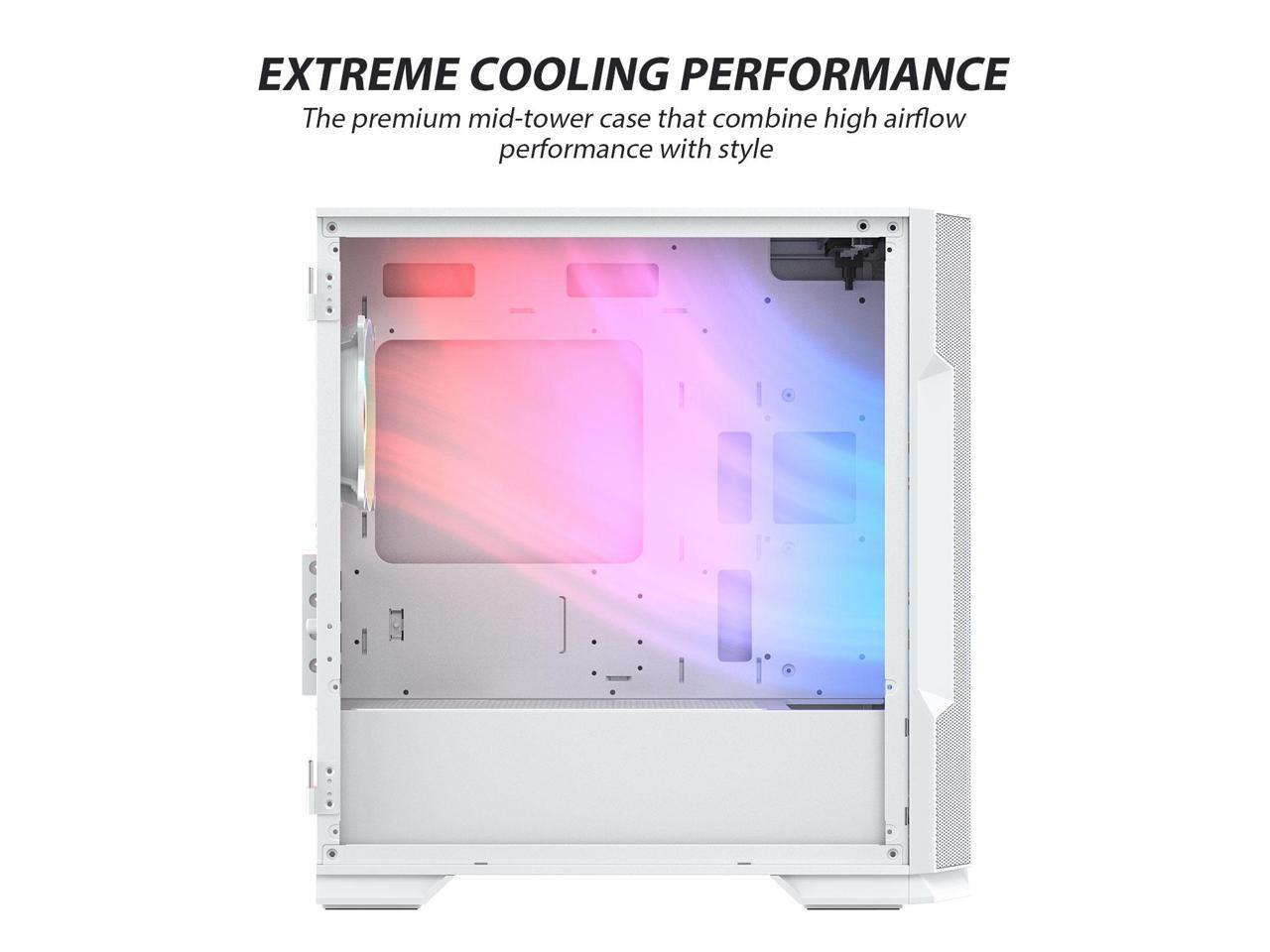 Vetroo M03 White Compact Computer Case Micro ATX Mini ITX Pink Gaming ...