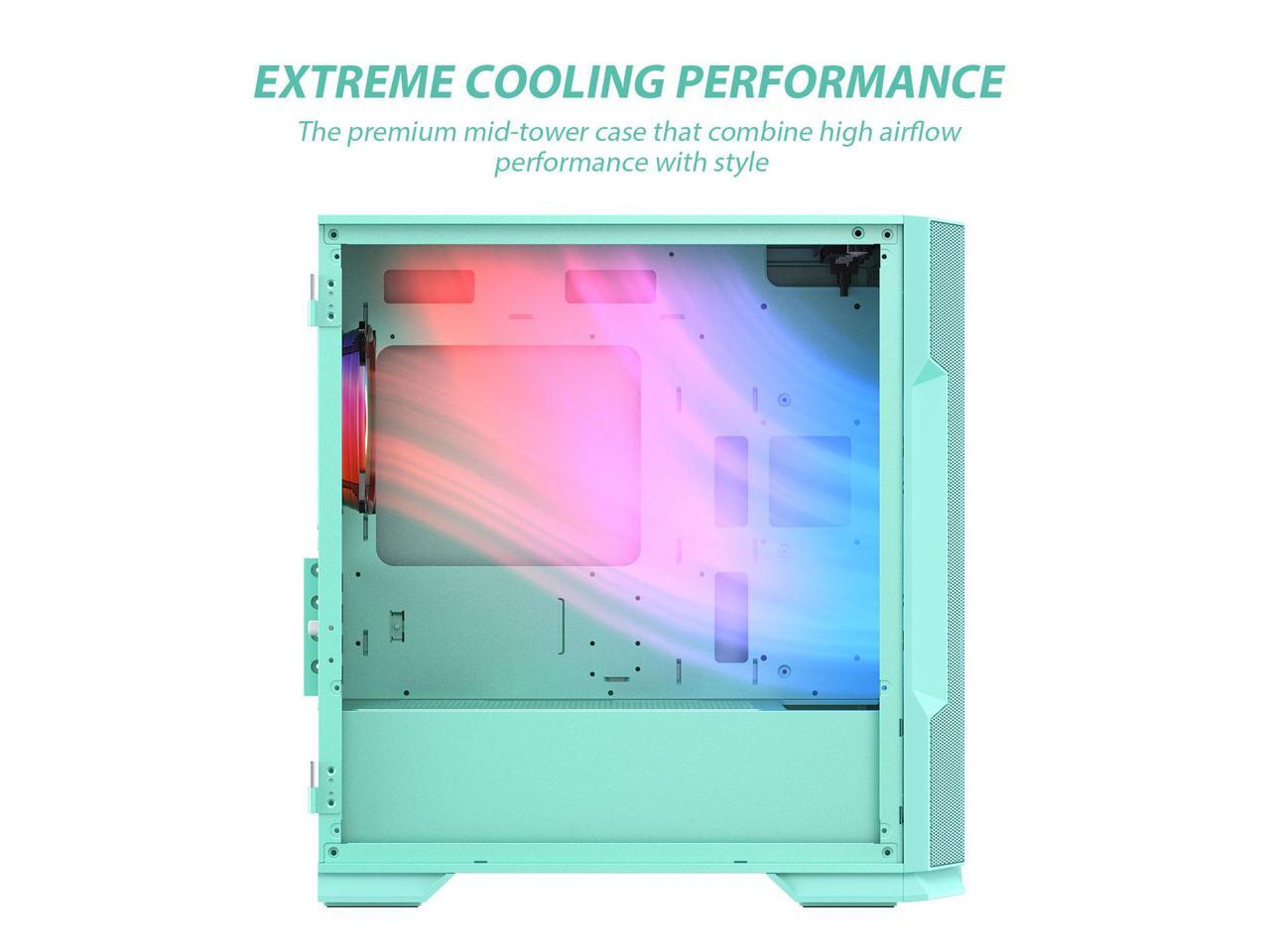 Vetroo M03 Green Compact Computer Case Micro ATX Mini ITX Pink Gaming ...