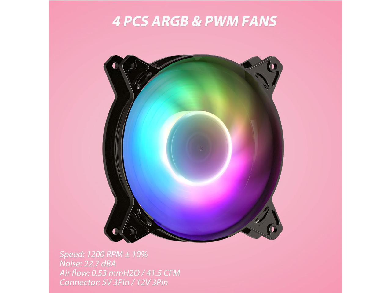 Vetroo M03 Pink Compact Computer Case Micro ATX Mini ITX Pink Gaming PC ...