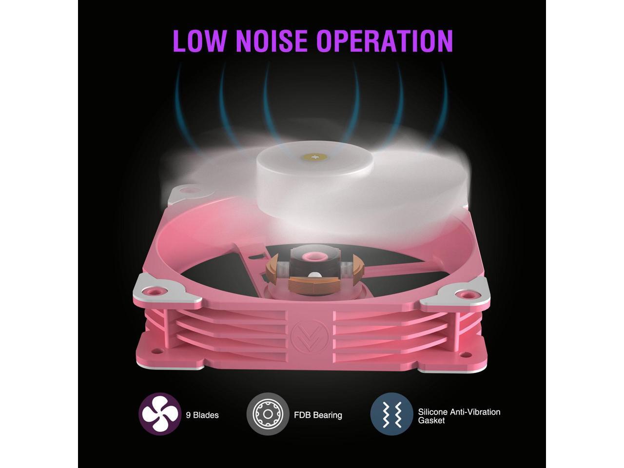 Vetroo V240 Pink Liquid CPU Cooler 240mm Addressable RGB & PWM Pump ...