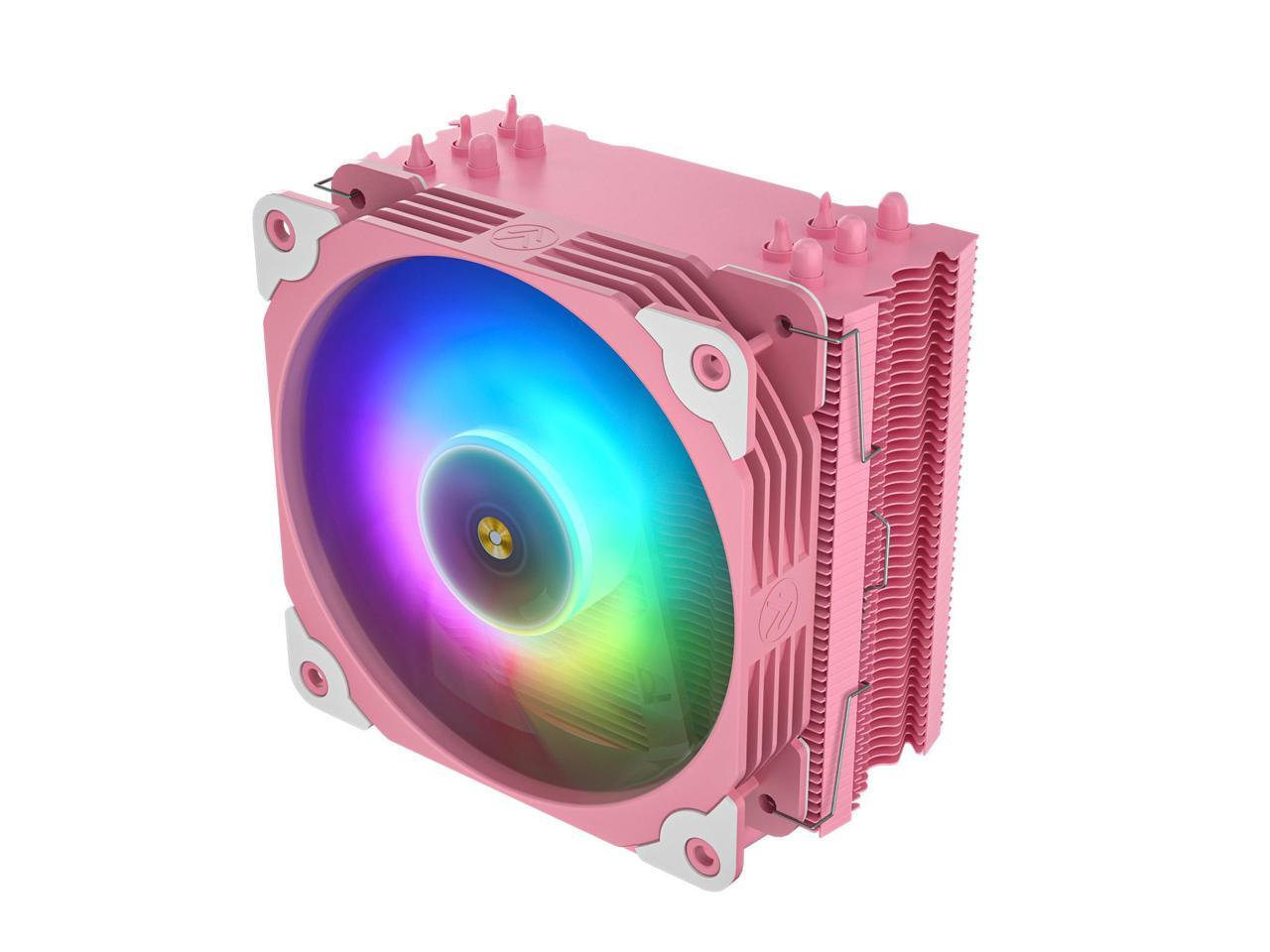 Vetroo V5 Pink CPU Air Cooler with 5 Heat Pipes 120mm PWM Processor ...