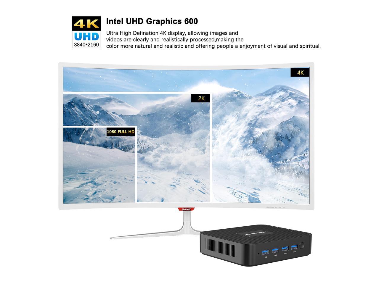 Mini PC Windows 11 GK41 Mini Desktop Computers 8GB DDR4 256GB SSD Intel ...