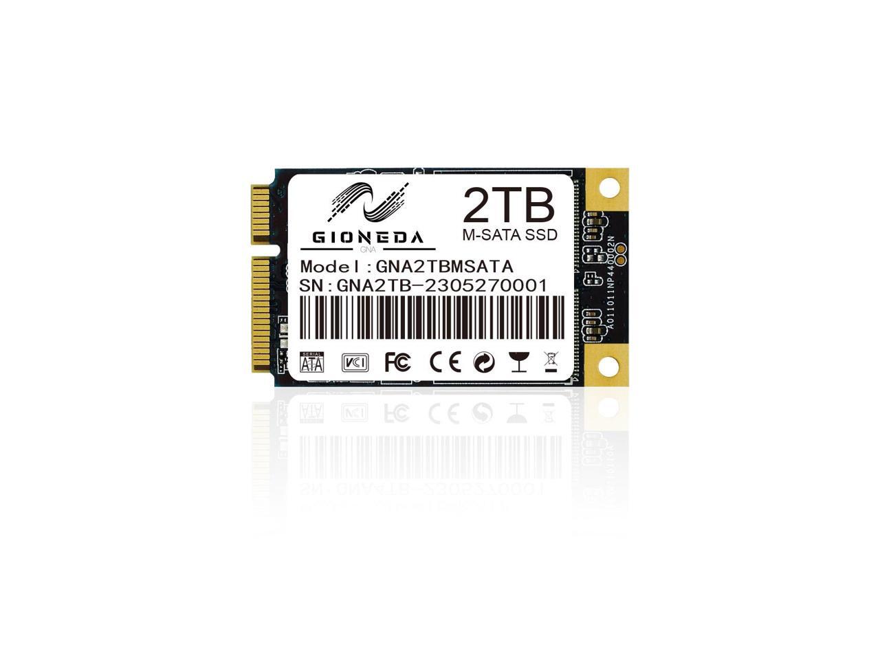 Gioneda mSATA SSD 4TB/2TB Internal Solid State Drive High Speed MSATA 6 ...