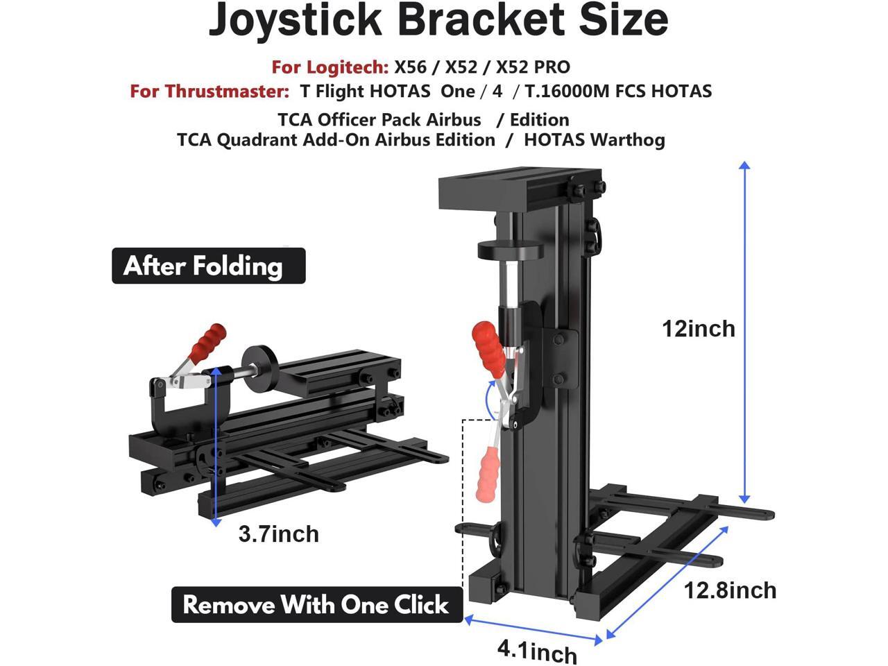 RACGTING Hotas Mount for Logitech X56/X52/X52 Pro,No Installation ...