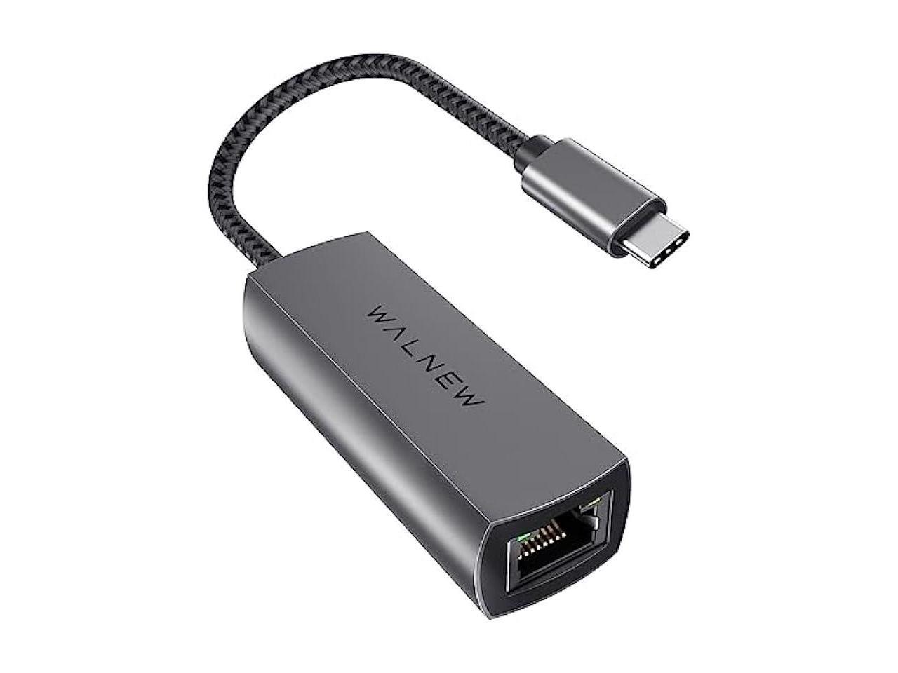 WALNEW USB-C 2.5gb Ethernet Adapter, USBC to RJ45 LAN Connector,2.5 ...