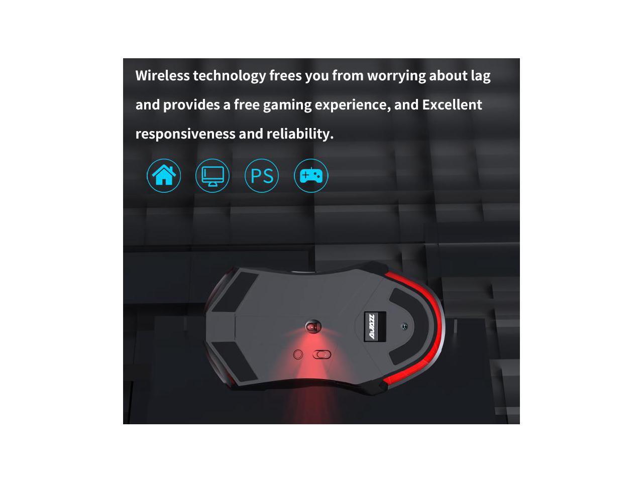 Ajazz Aj52Pro RGB 2.4G Wireless Gaming Mouse Rechargeable Bluetooth ...