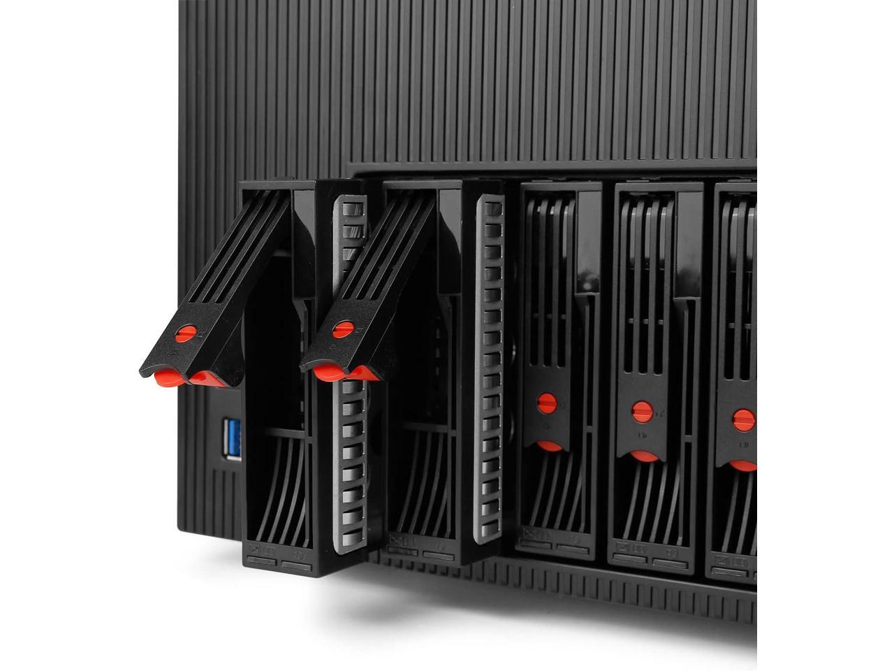 AUDHEID K7 8 Bay NAS Case, Computer Enclosures Compatible Micro-ATX ...