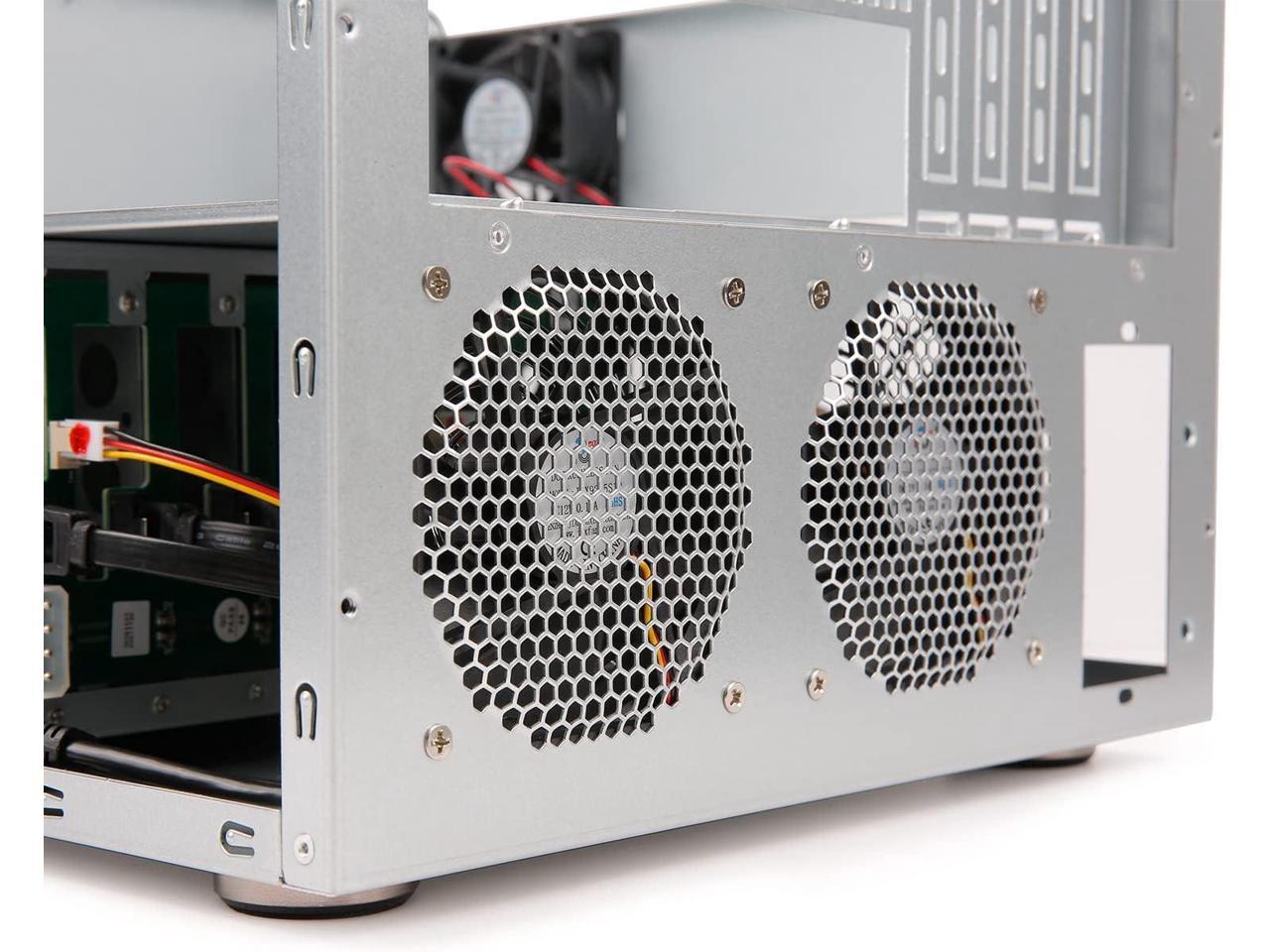 AUDHEID K7 8 Bay NAS Case, Computer Enclosures Compatible Micro-ATX ...