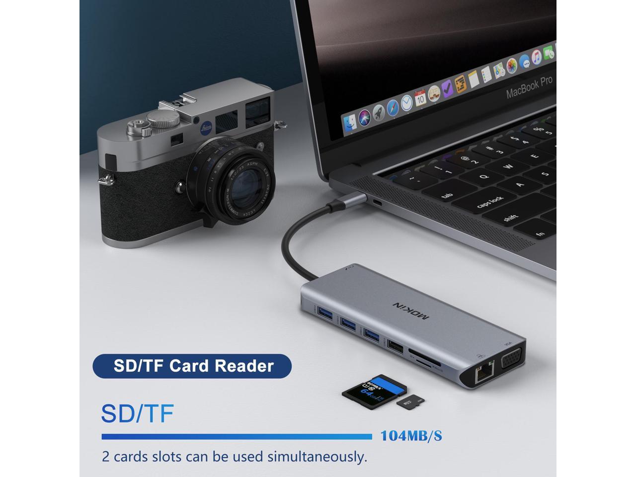 MOKiN USB C Hub, USB C Docking Station 13 in 1 Triple Display Type C ...