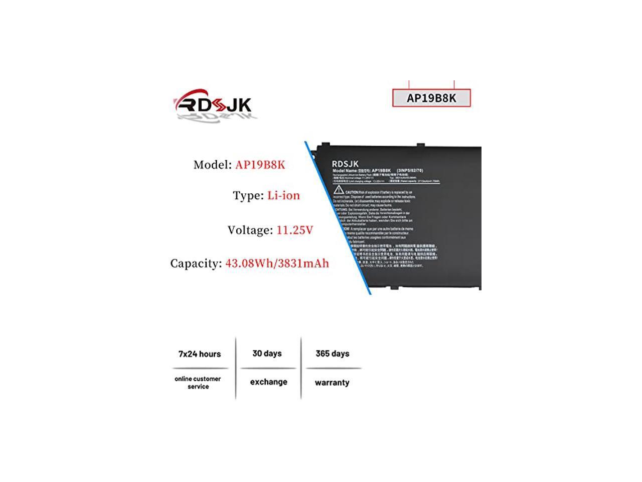 AP19B8K Laptop Battery for Acer Aspire 3 A314-22 A315-23 A315-56 A315 ...