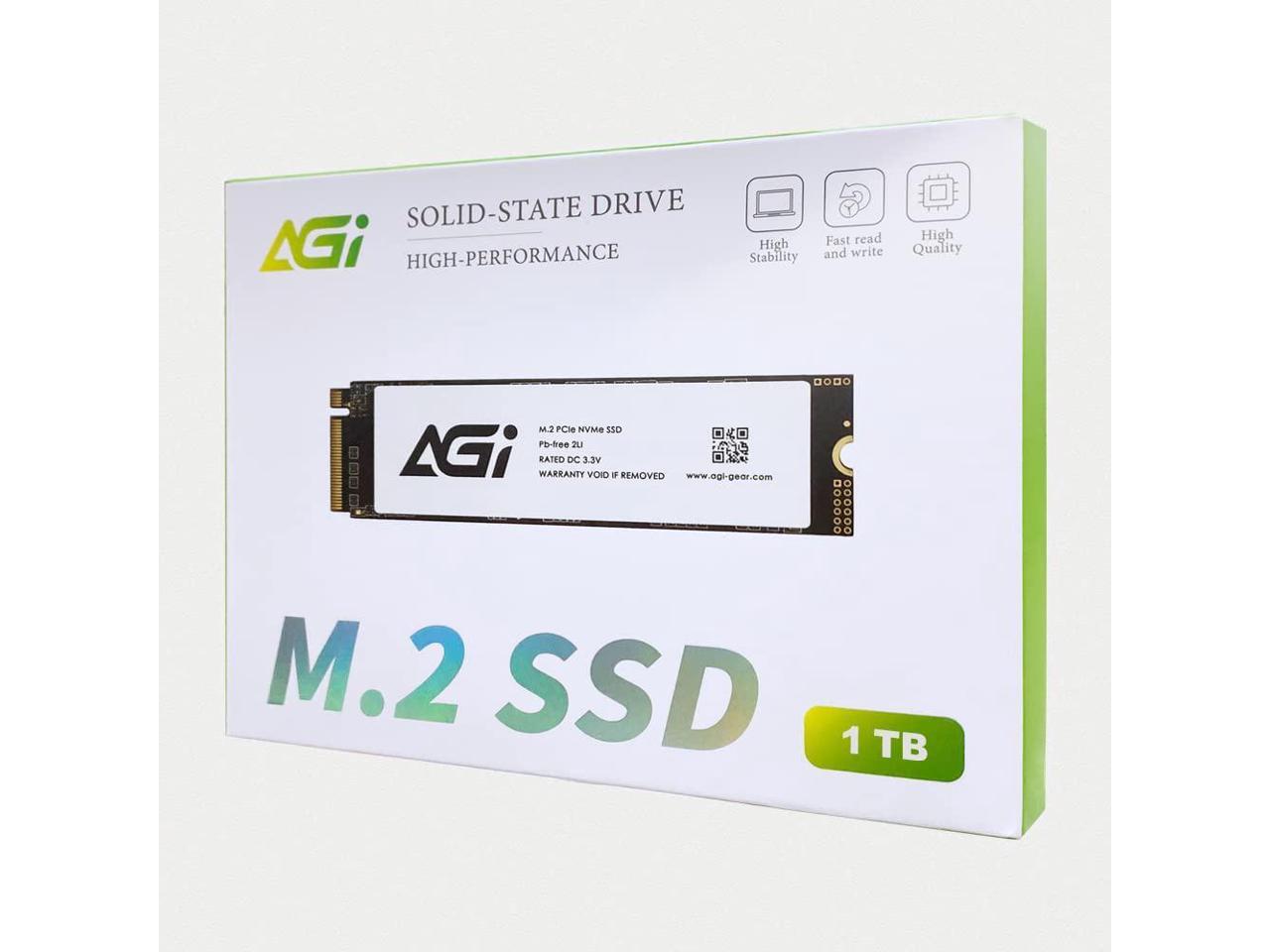 AGI 1TB AI838 PCIe NVMe M.2 Gen4x4 DRAM Cache 3D TLC NAND Flash ...