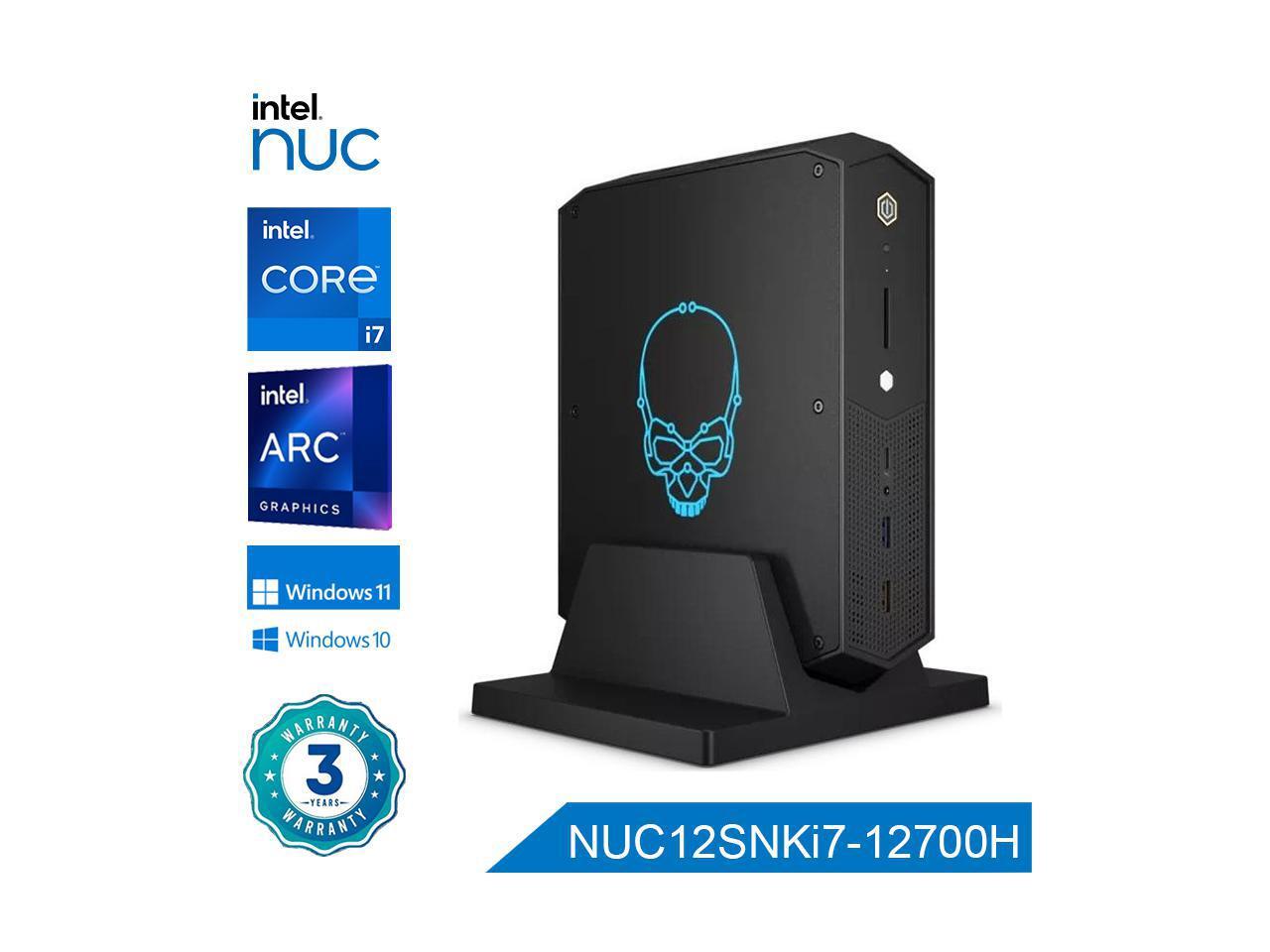 Intel NUC 12th NUC12SNKi72 Core i7-12700H Processor Arc A770M 16GB GDDR6 Graphics Thunderbolt 4 ...