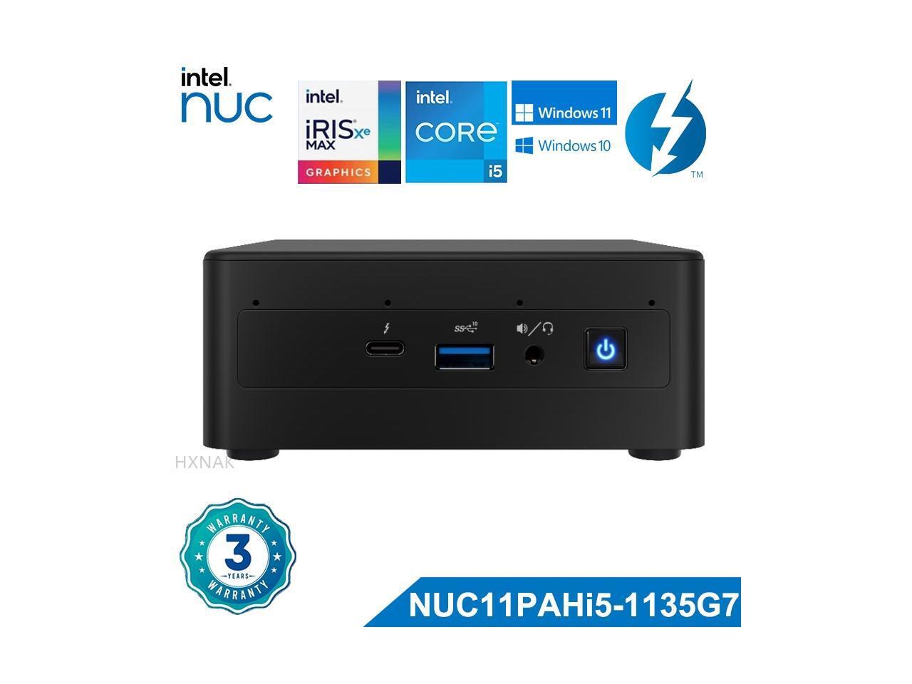 Intel NUC 11 Performance Kit NUC11PAHi5 (4-Core i5-1135G7,Iris Xe Graphics) Mini Business Gaming ...