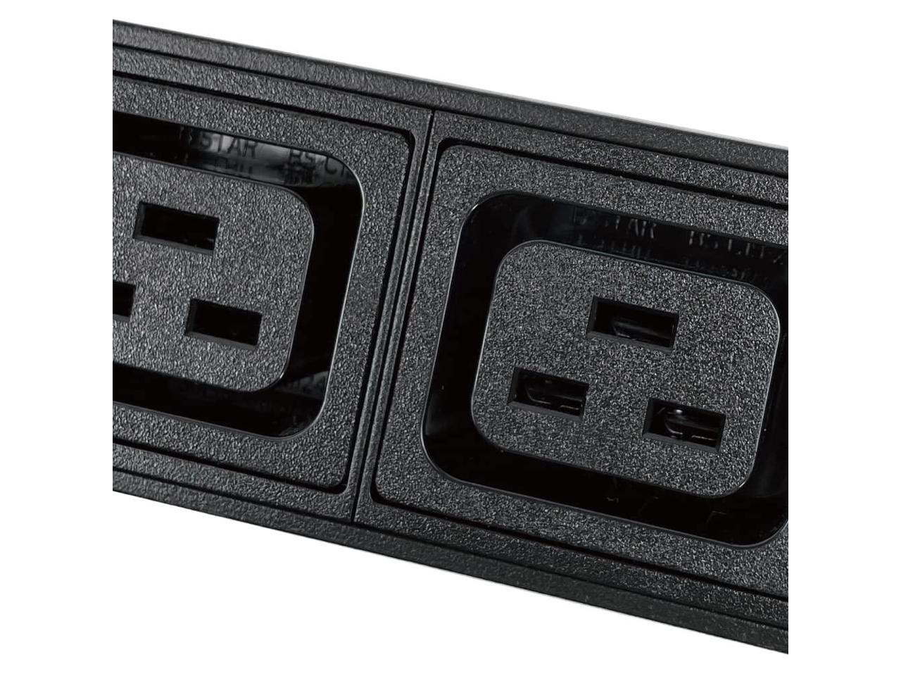 Metered-Breaker-Surge Protection PDU, 240V, L6-30P, 30A, 7200watts, (4 ...