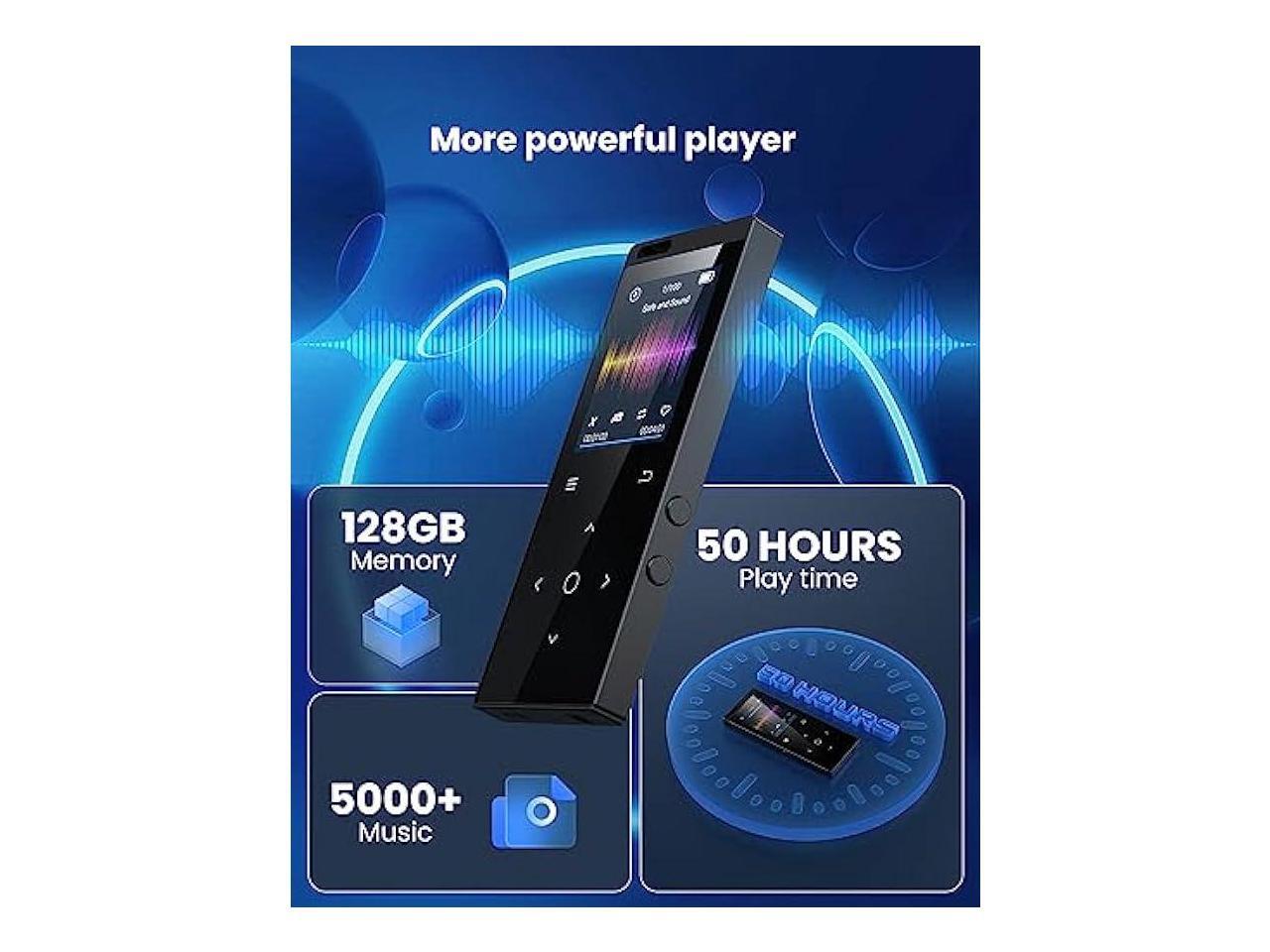 128GB MP3 Player, DODOSOUL Music Player with Bluetooth 5.2, Shuffle ...