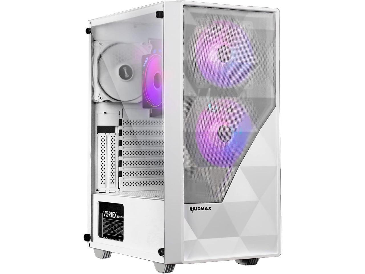Raidmax MESHIAN X902 PC Case, Mid-Tower Gaming PC Case with Diamond ...