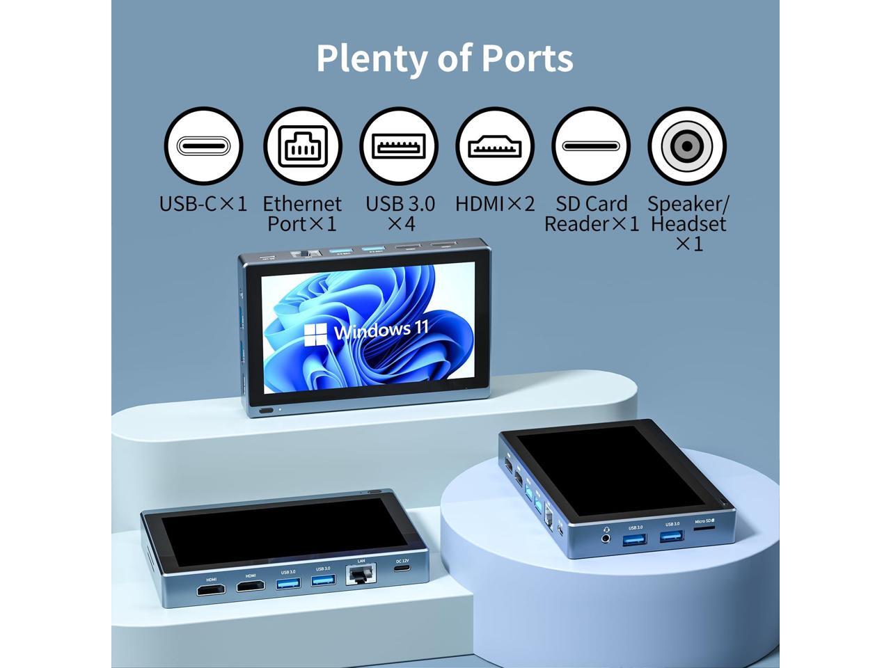 HIGOLEPC Mini PC Windows 11 PRO,Intel Celeron J4125 Mini Computer,8GB ...