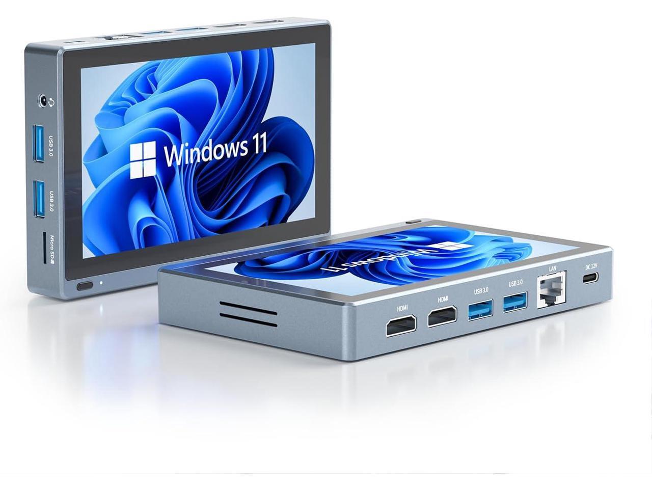 HIGOLEPC Mini PC Windows 11 Pro, 8GB RAM 128GB EMMC Intel Celeron J4125 ...