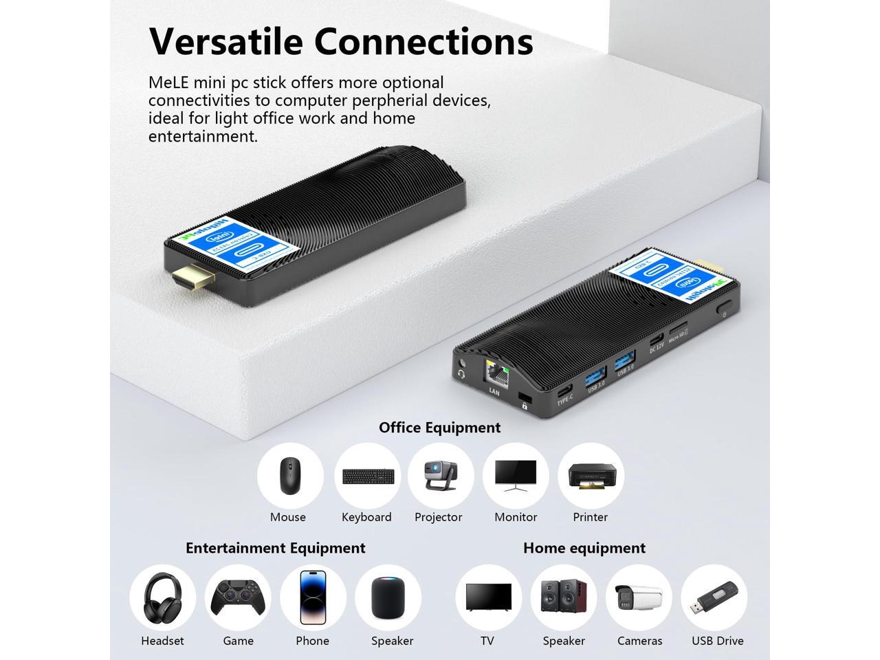 HIGOLEPC Mini PC - Intel Celeron J4125, Windows 11 Pro, 8GB/128GB, USB ...