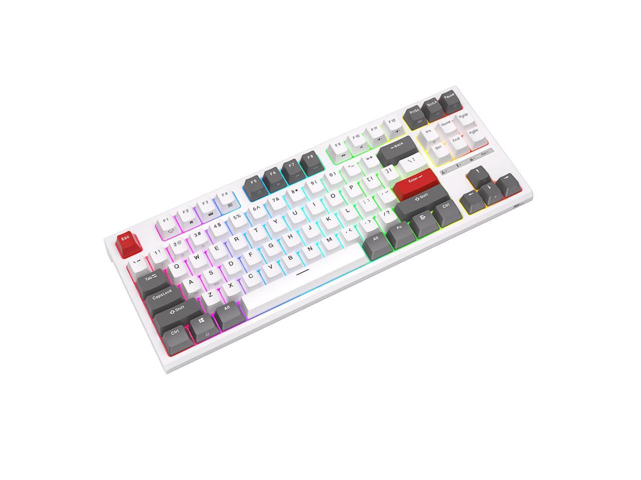 RK ROYAL KLUDGE R87 Wired Mechanical Keyboard 87 Key RGB Backlit Hot ...
