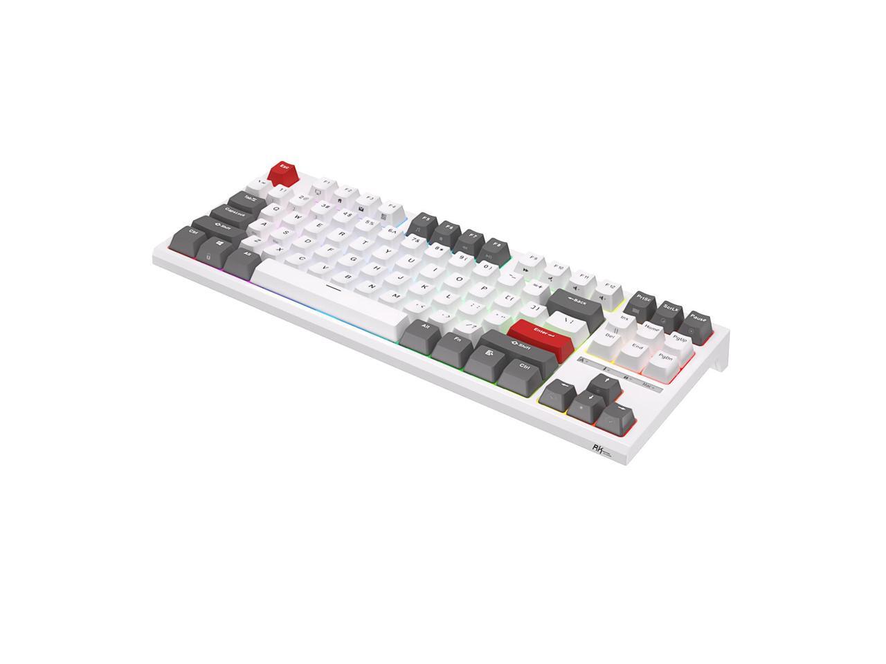 RK ROYAL KLUDGE R87 Wired Mechanical Keyboard 87 Key RGB Backlit Hot ...