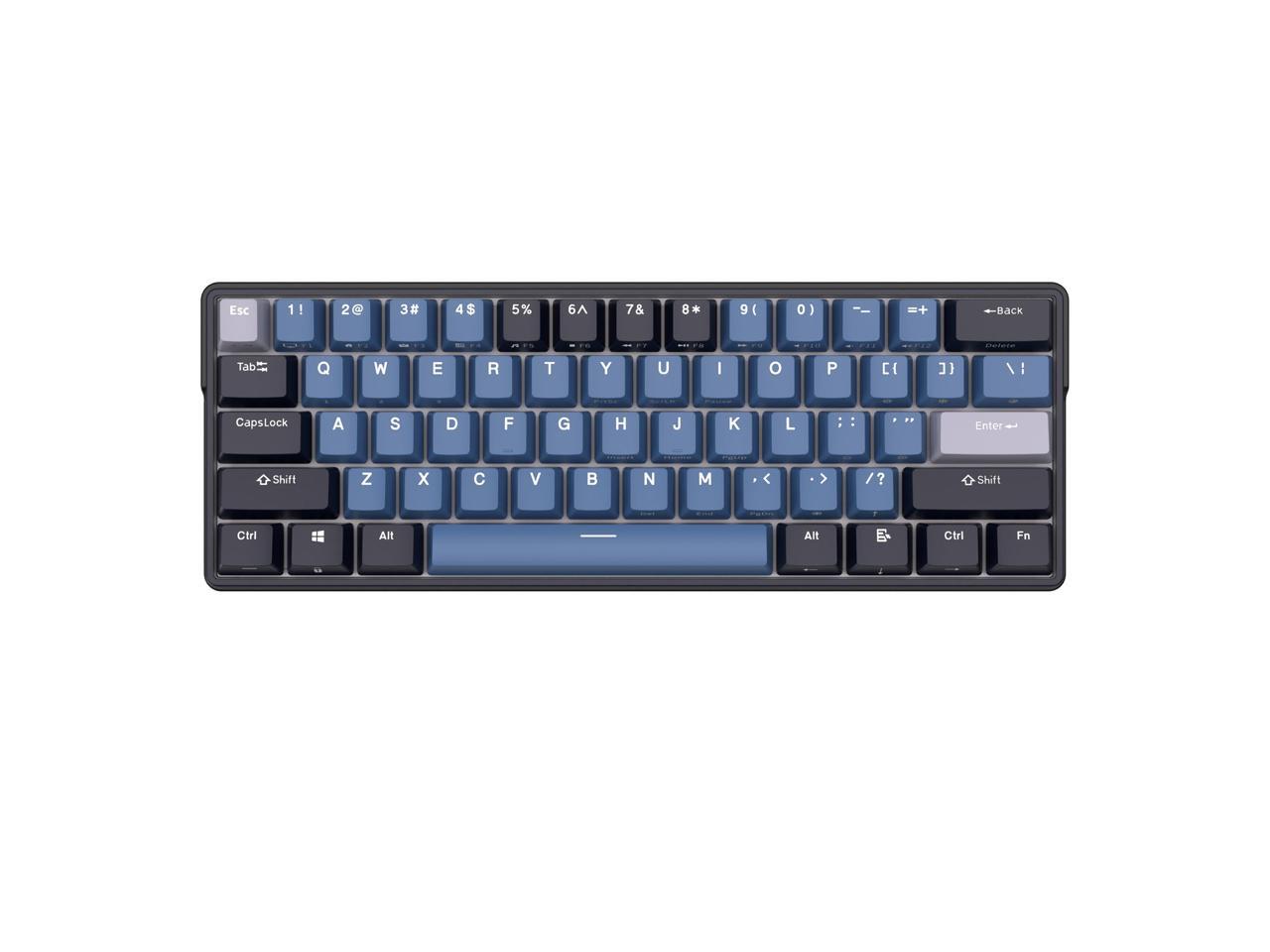 RK ROYAL KLUDGE RK61 Plus 2.4G Wireless Bluetooth Mechanical Keyboard ...