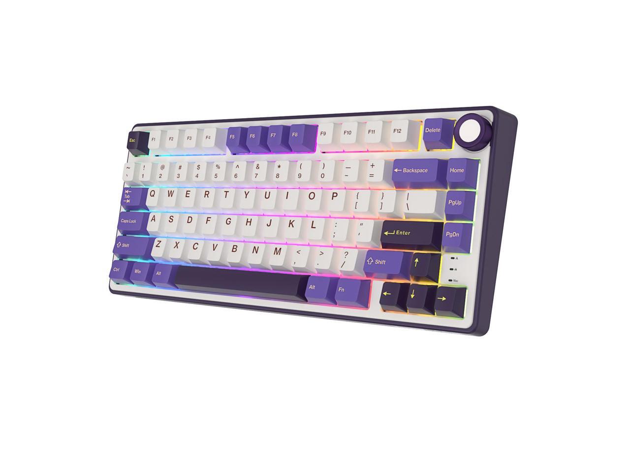 RK ROYAL KLUDGE R75 Mechanical Keyboard Wired with Volumn Knob 75% TKL ...