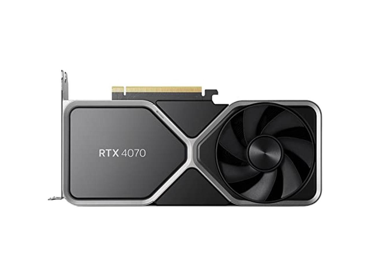 NVIDIA GeForce RTX 4070 Founder's Edition (FE) Graphics Card - Titanium ...