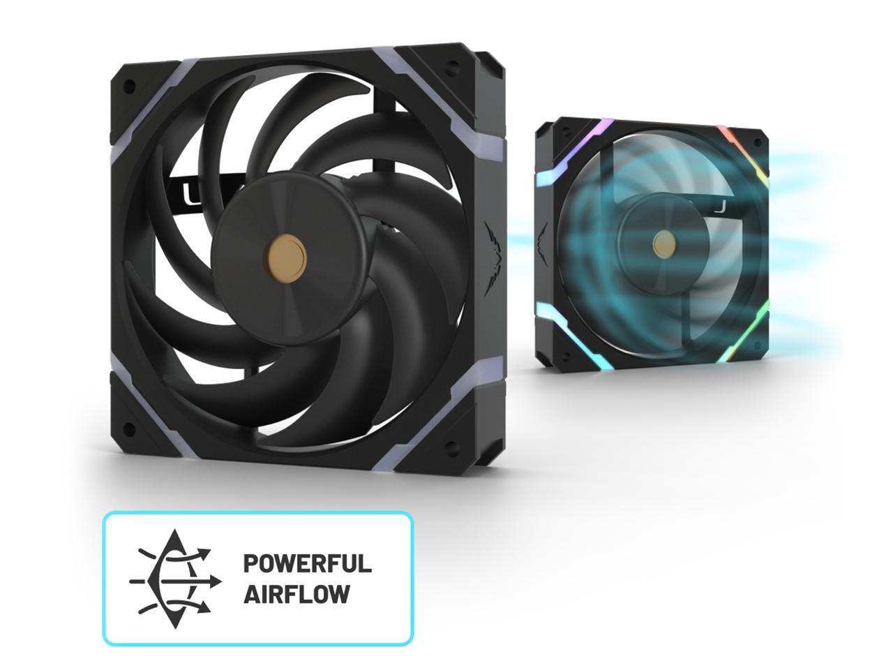 Valkyrie Syn 240 Black - AIO CPU Liquid Cooler - LCD Screen Inside PC ...