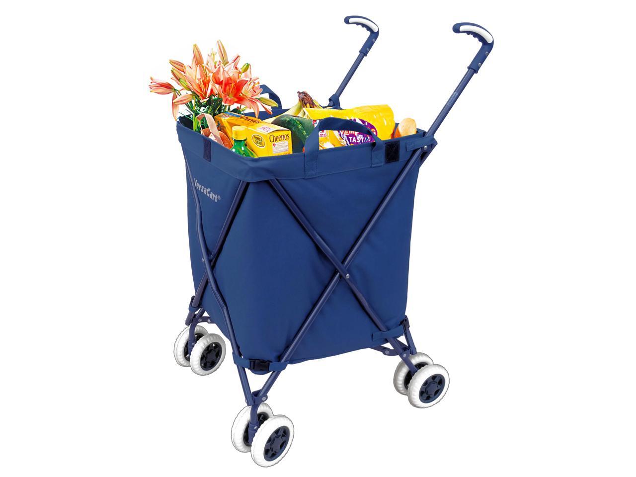 VersaCart Transit -The Original Patented Folding Shopping and Utility Cart, Water-Resistant ...