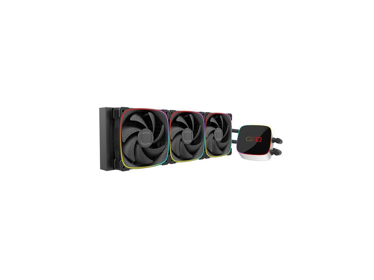 Geometric Future Eskimo Junior - 360mm AIO CPU Liquid Cooler- Three RGB ...